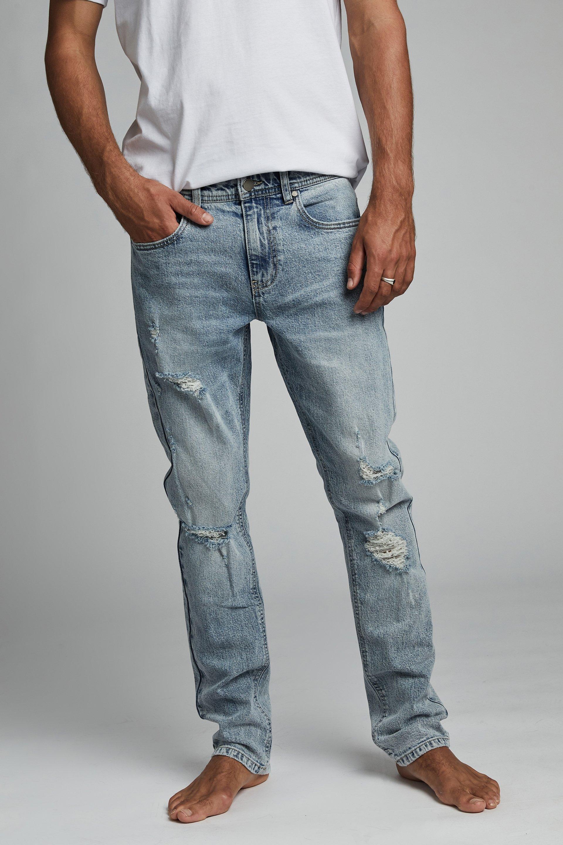 Slim fit jean - beckley blue rips