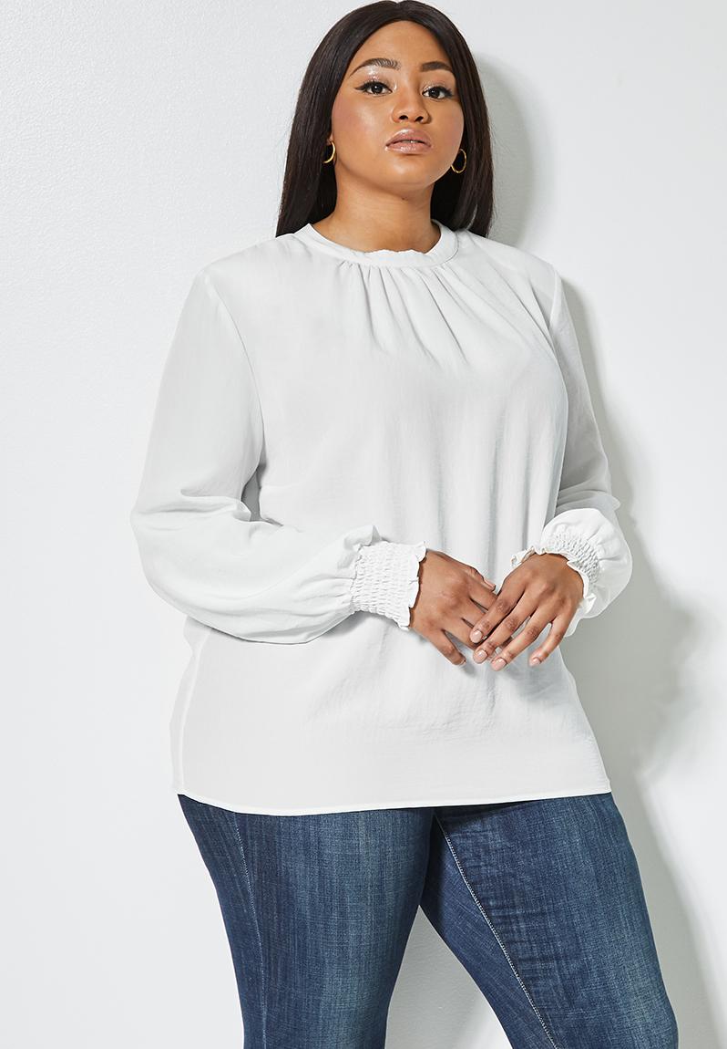 Shoulder pad shell top - ivory