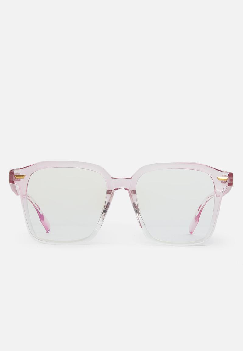 Glasses: anti-blue light angular collection - pink Sophie Moda Eyewear ...