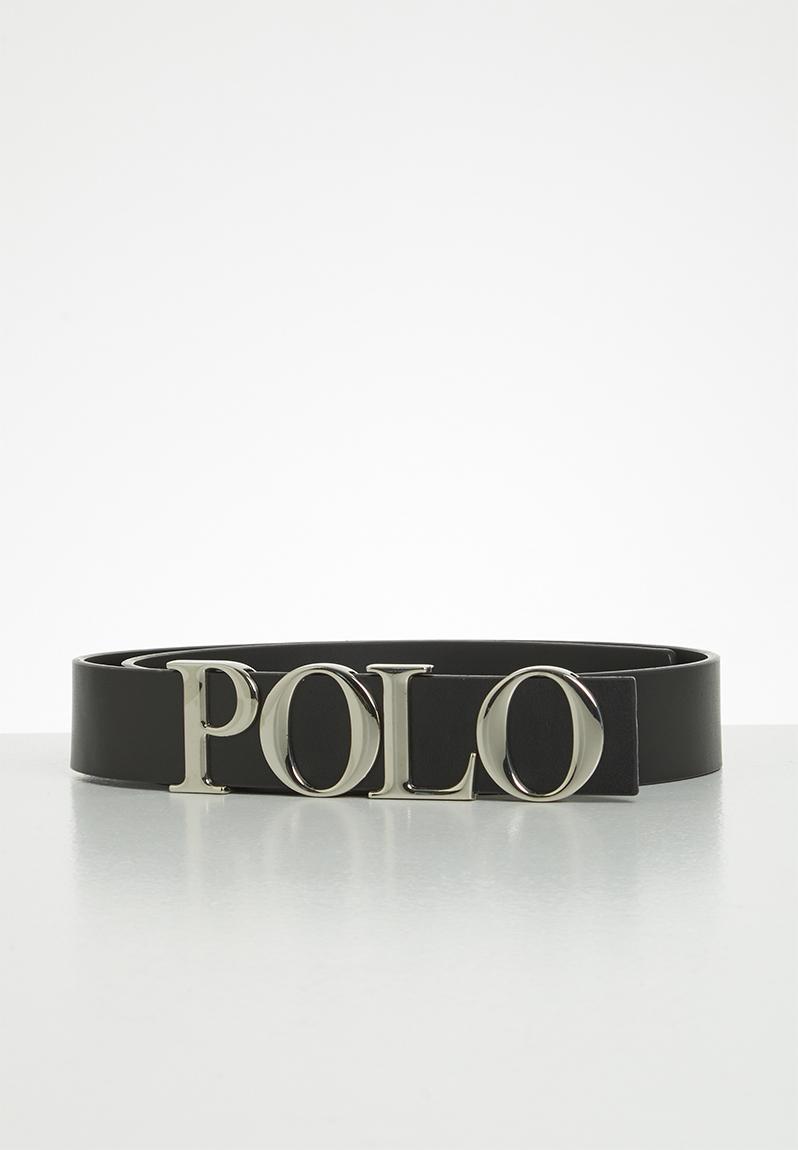 Alex leather belt - black