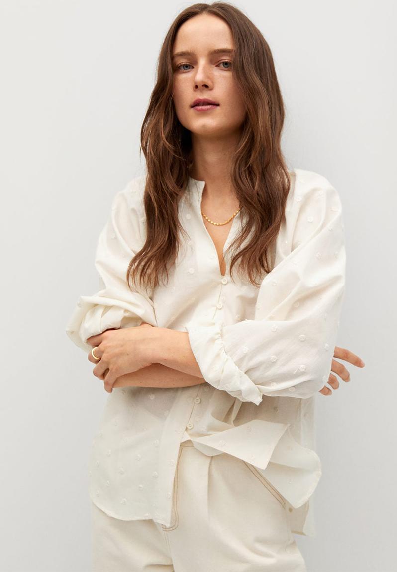 Blouse topu - off white