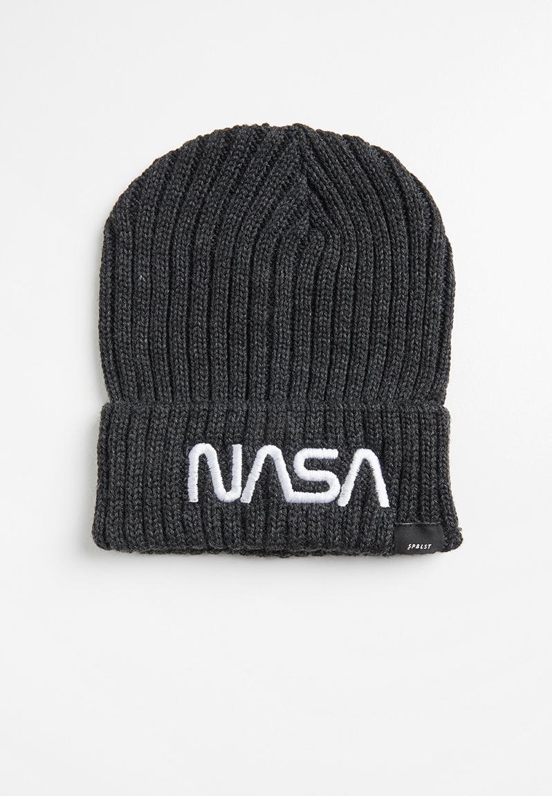 Nasa logo ribbed beanie - grey Superbalist Headwear | Superbalist.com