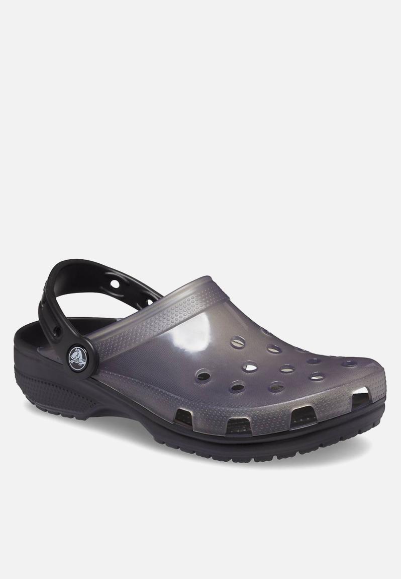 Classic translucent clog - black Crocs Pumps & Flats | Superbalist.com