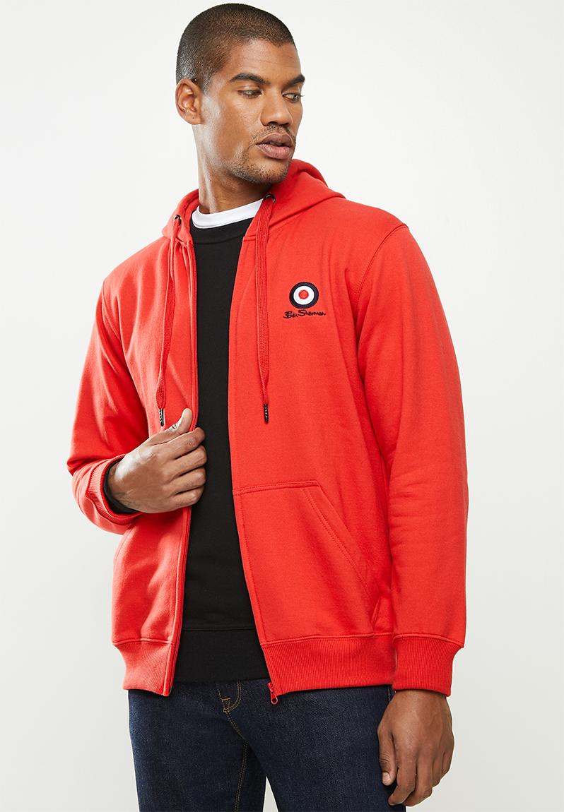 Tar zip sweat - red Ben Sherman Hoodies & Sweats | Superbalist.com