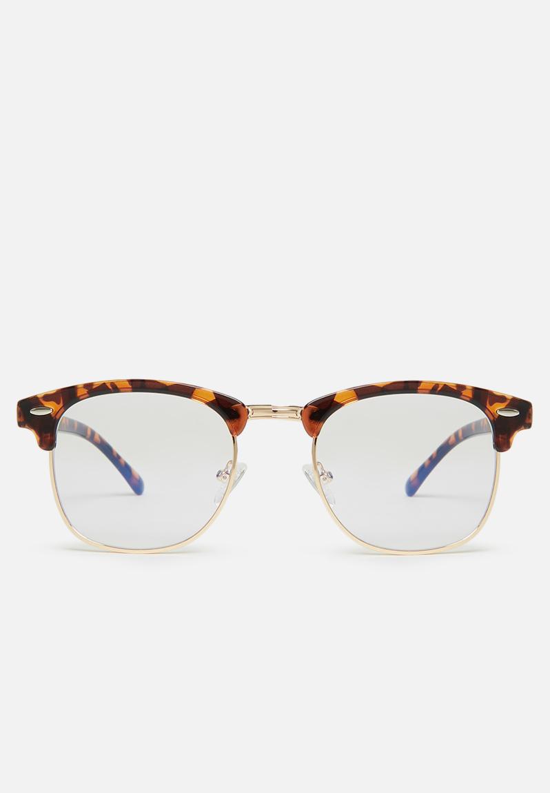 Glasses: anti-blue light classic half rim optical frame Sophie Moda ...
