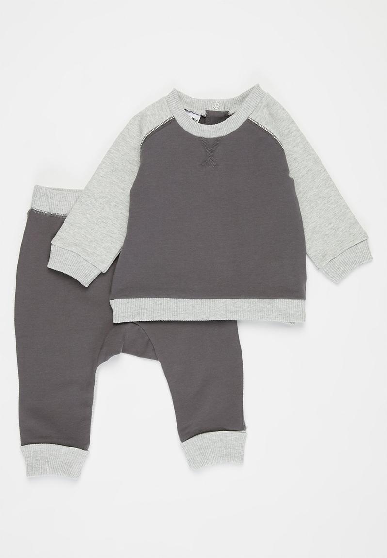 Tate & sully tracksuit - rabbit grey/cloud marle Cotton On Sets ...