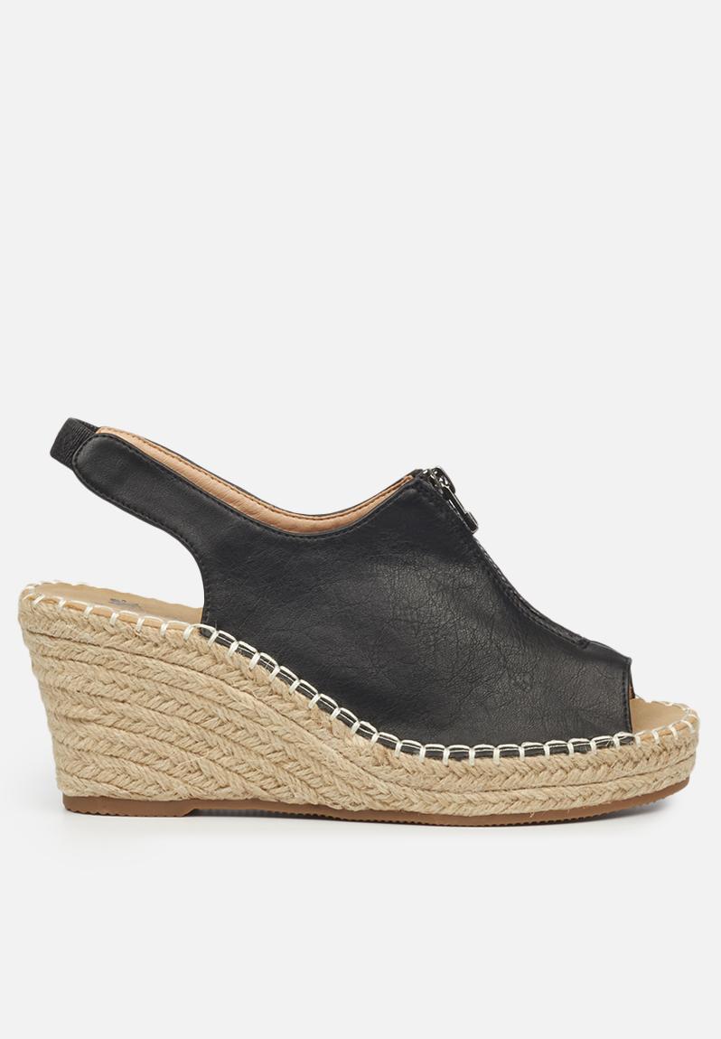 Savy 1 espadrille wedge - black Butterfly Feet Heels | Superbalist.com