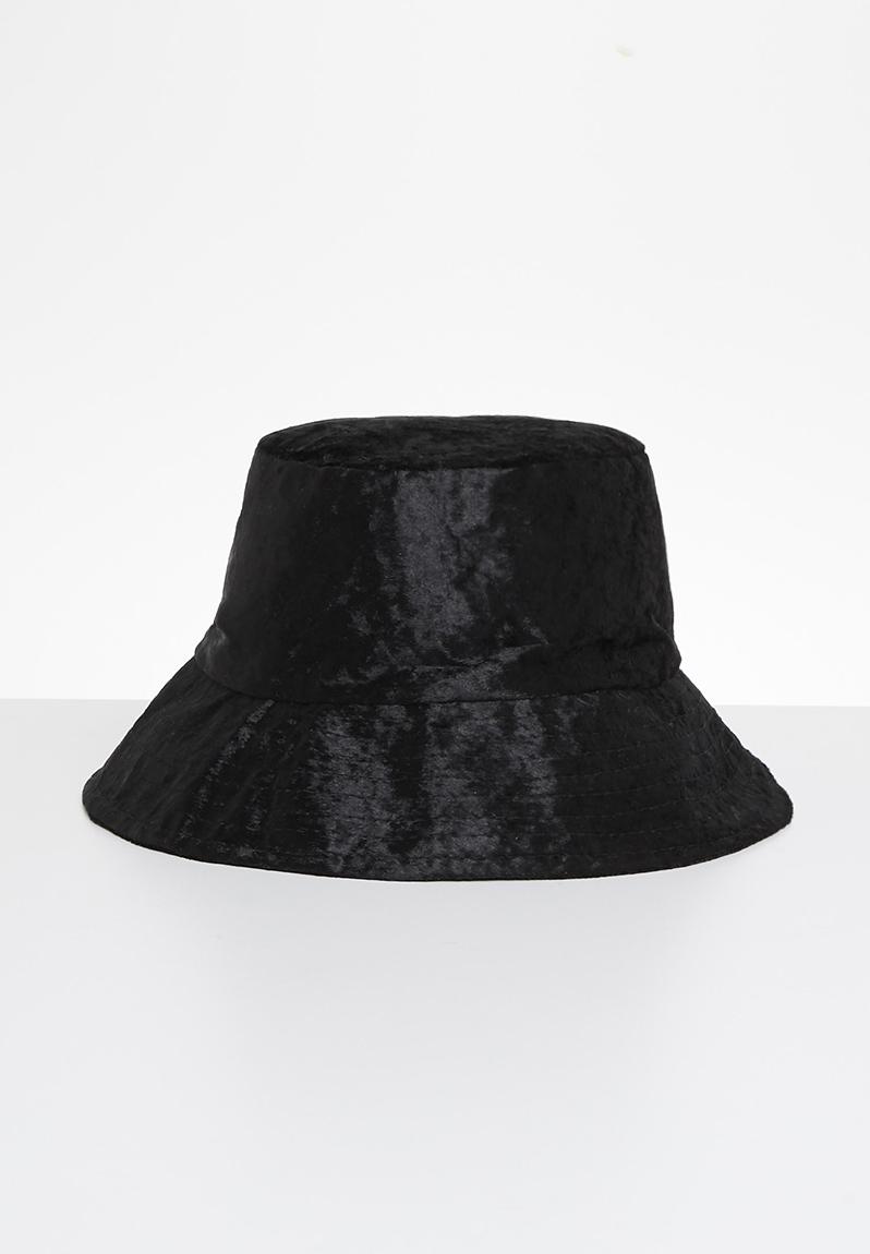 Velour bucket hat - black Superbalist Headwear | Superbalist.com