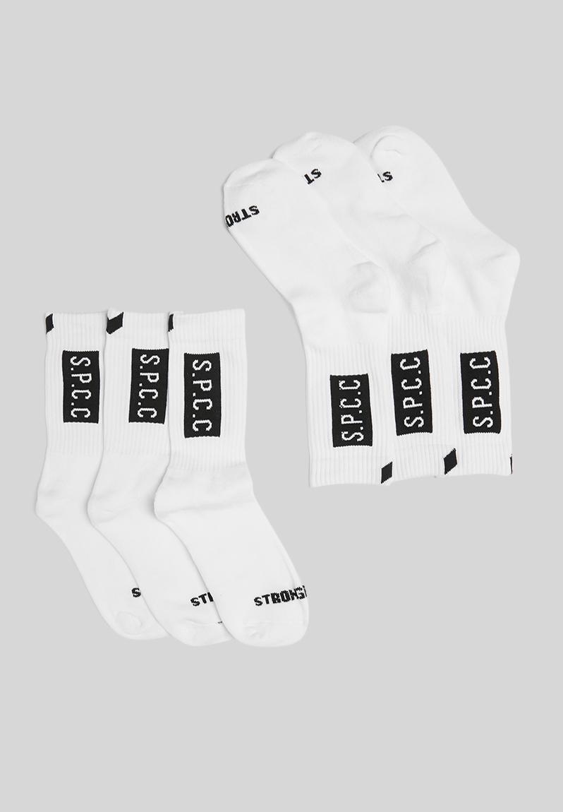 Johnson 3-pack socks - white