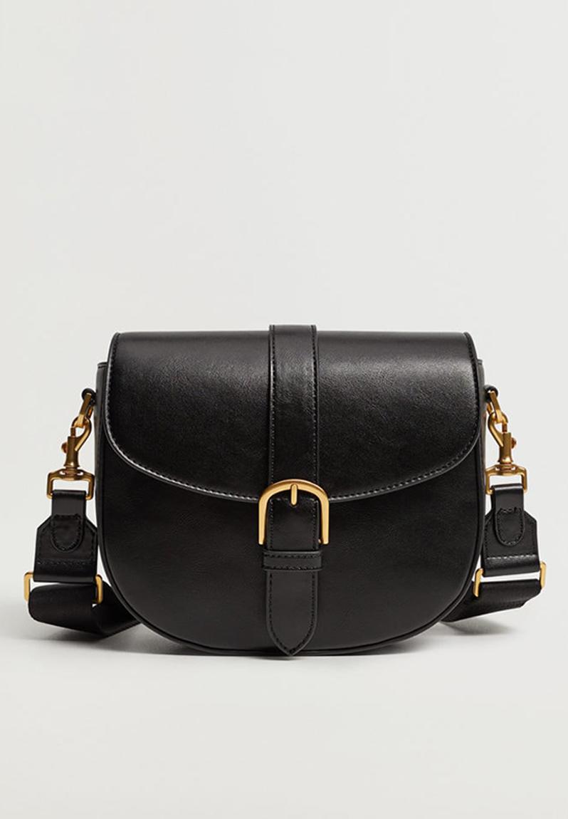 Buckled flap bag - black MANGO Bags & Purses | Superbalist.com