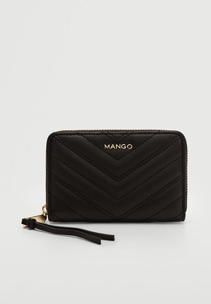 Padded logo wallet - black. MANGO Bags & Purses | Superbalist.com