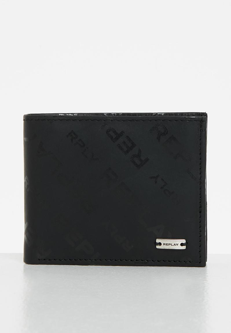 Logo wallet - black Replay Bags & Wallets | Superbalist.com