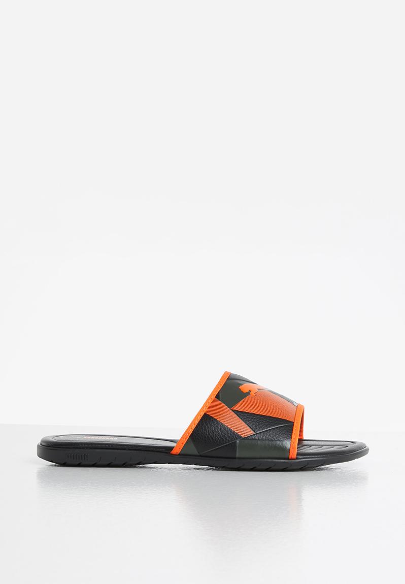 Streetcat embossed facet slide jr zadp - black/orange PUMA Shoes ...