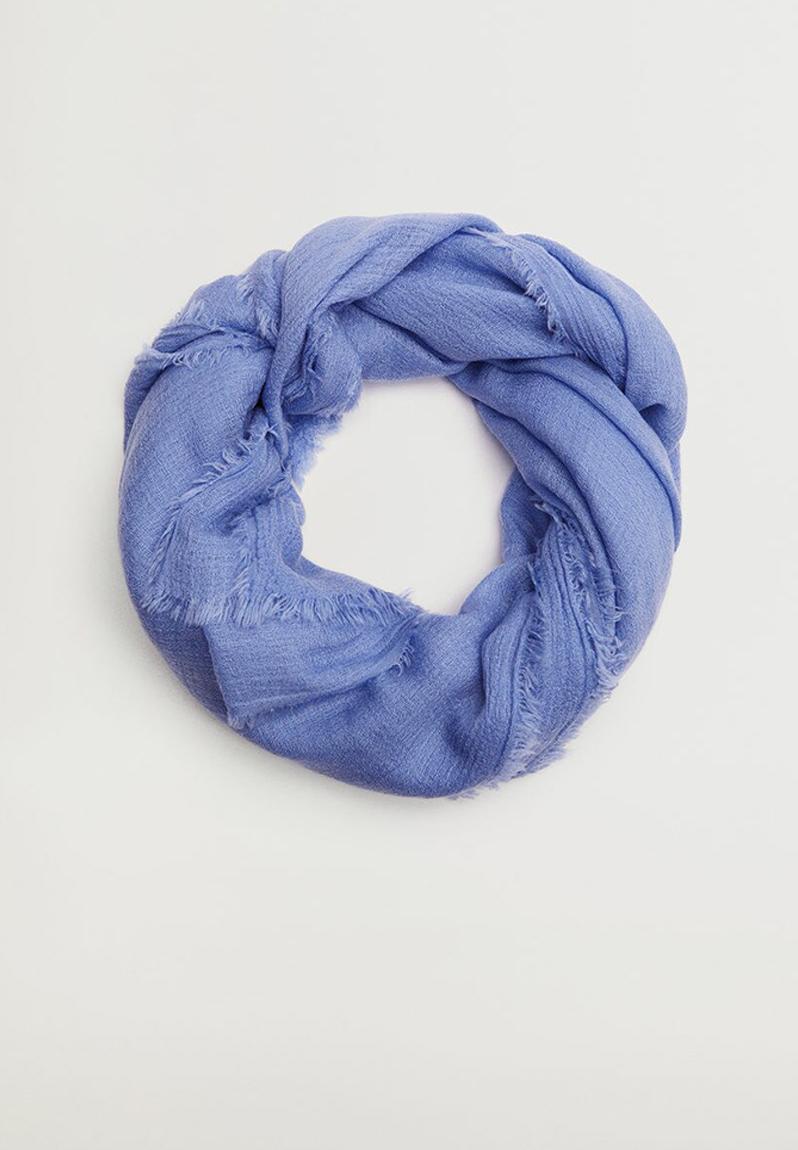 Textured scarf - sky blue MANGO Scarves | Superbalist.com