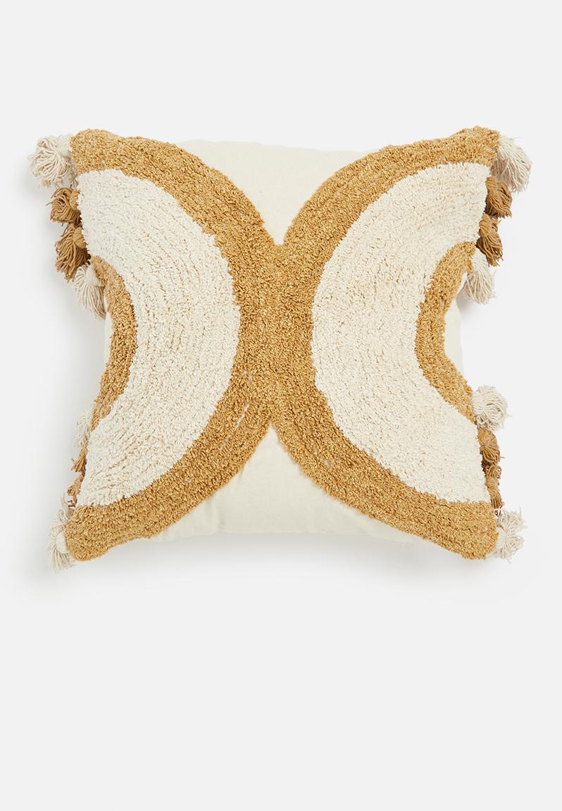 Mellow cotton cushion cover - mustard