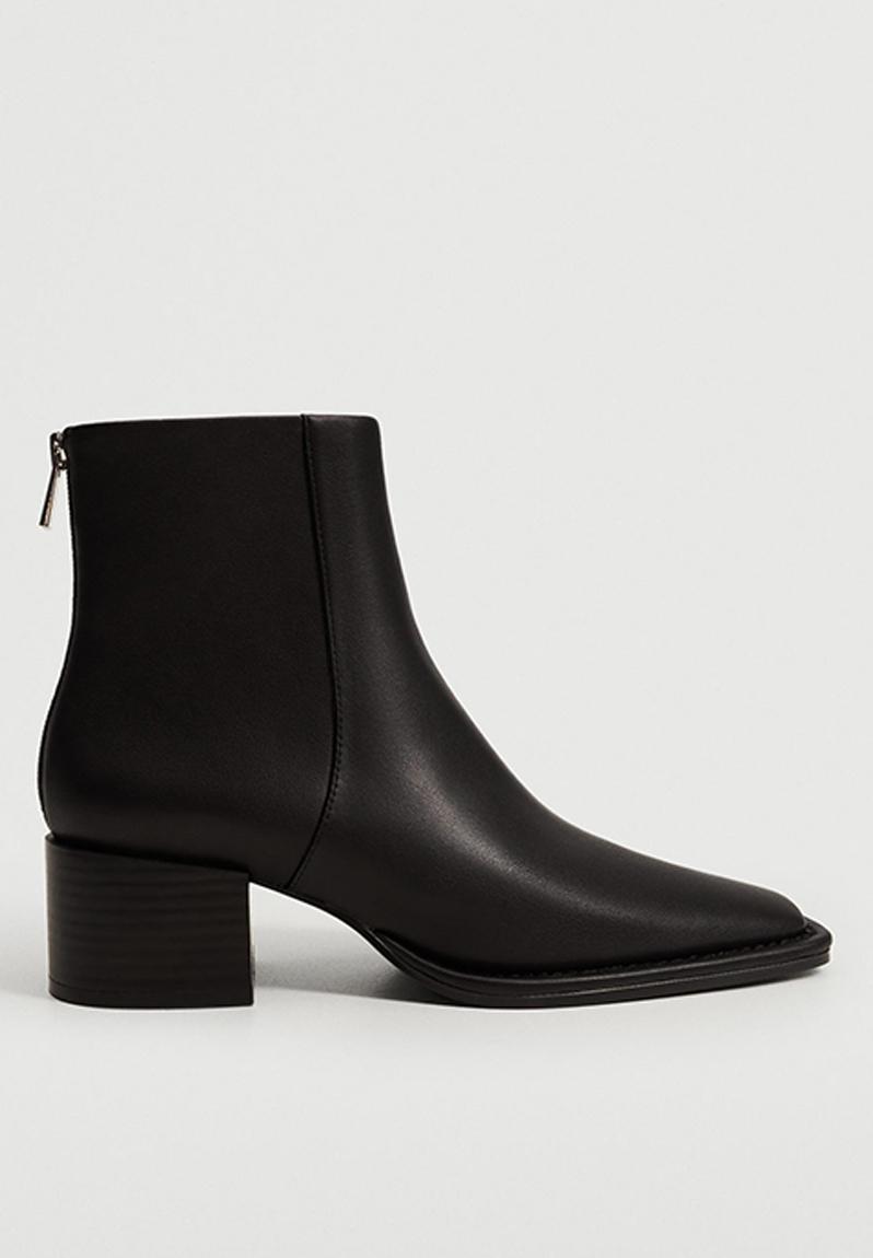 Pinto squared-toe ankle boot - black