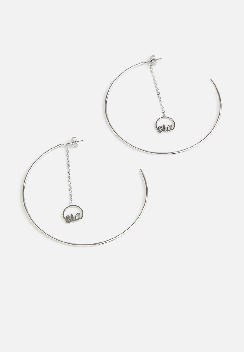 Drop hoop earrings - silver1 ERA by DJ Zinhle Jewellery | Superbalist.com