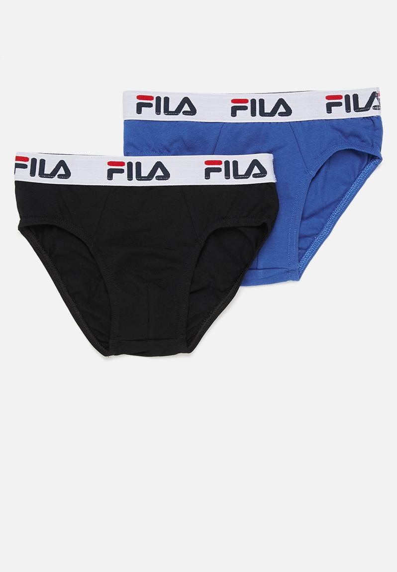 B4 (2 pk) brief - black blue infinte FILA Sleepwear & Underwear ...