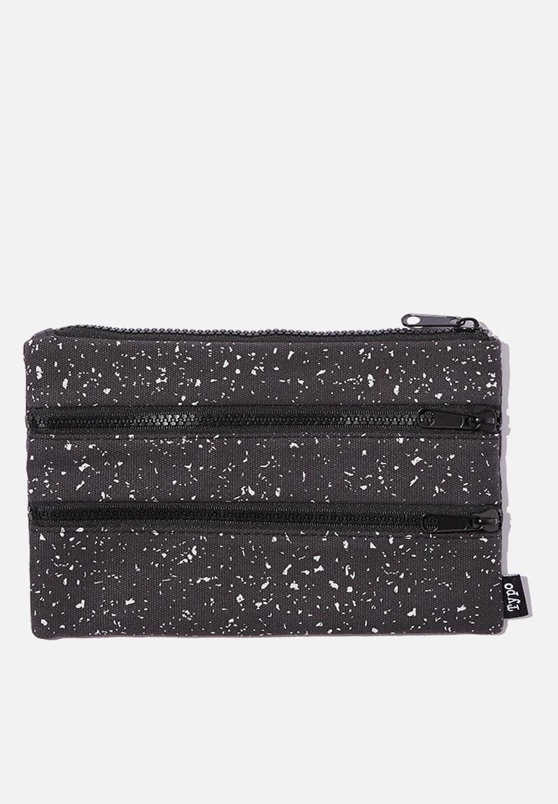 Double campus pencil case-mid terrazzo black Typo Stationery ...