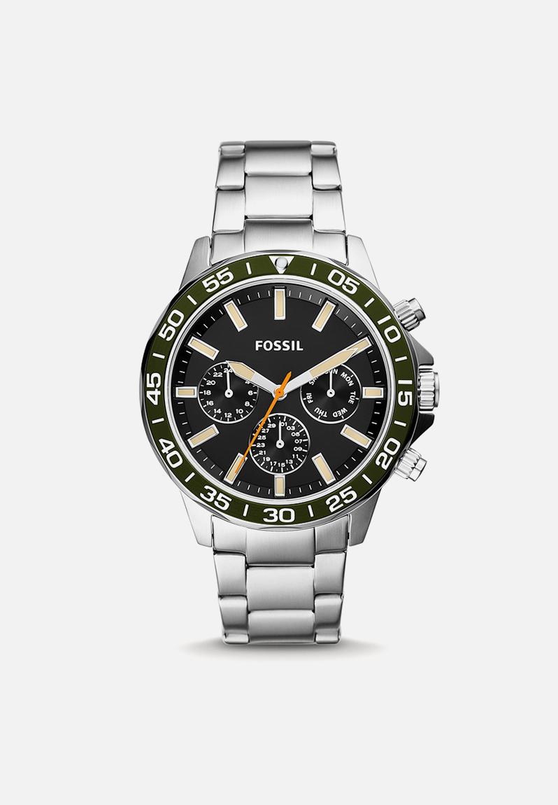Bannon - silver & green Fossil Watches | Superbalist.com