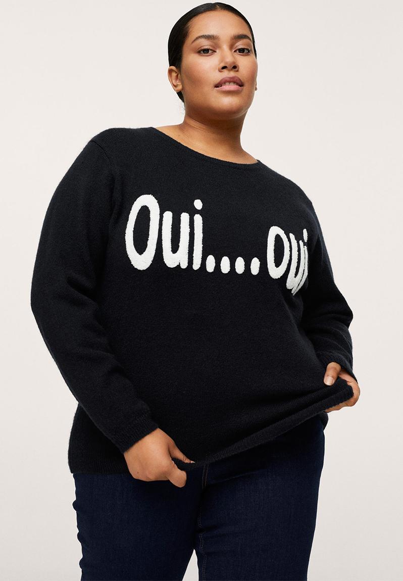 Plus sweater oui - navy MANGO Tops | Superbalist.com