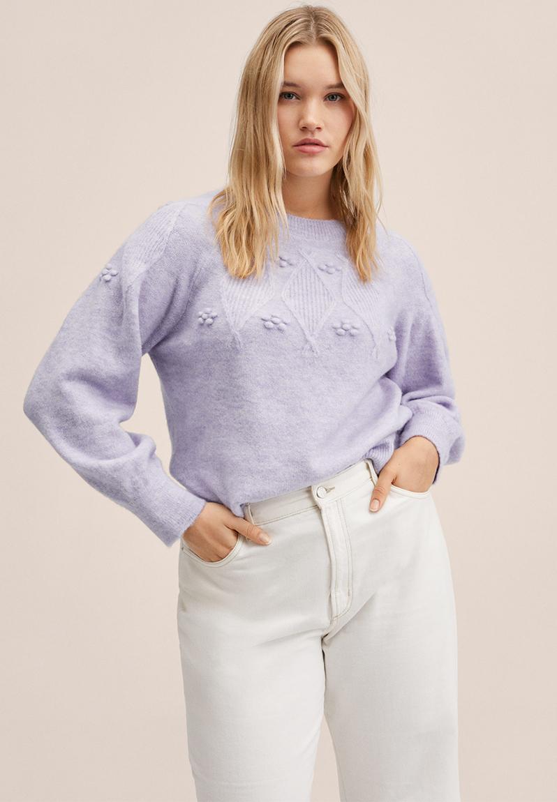 Plus sweater estrella - light pastel purple