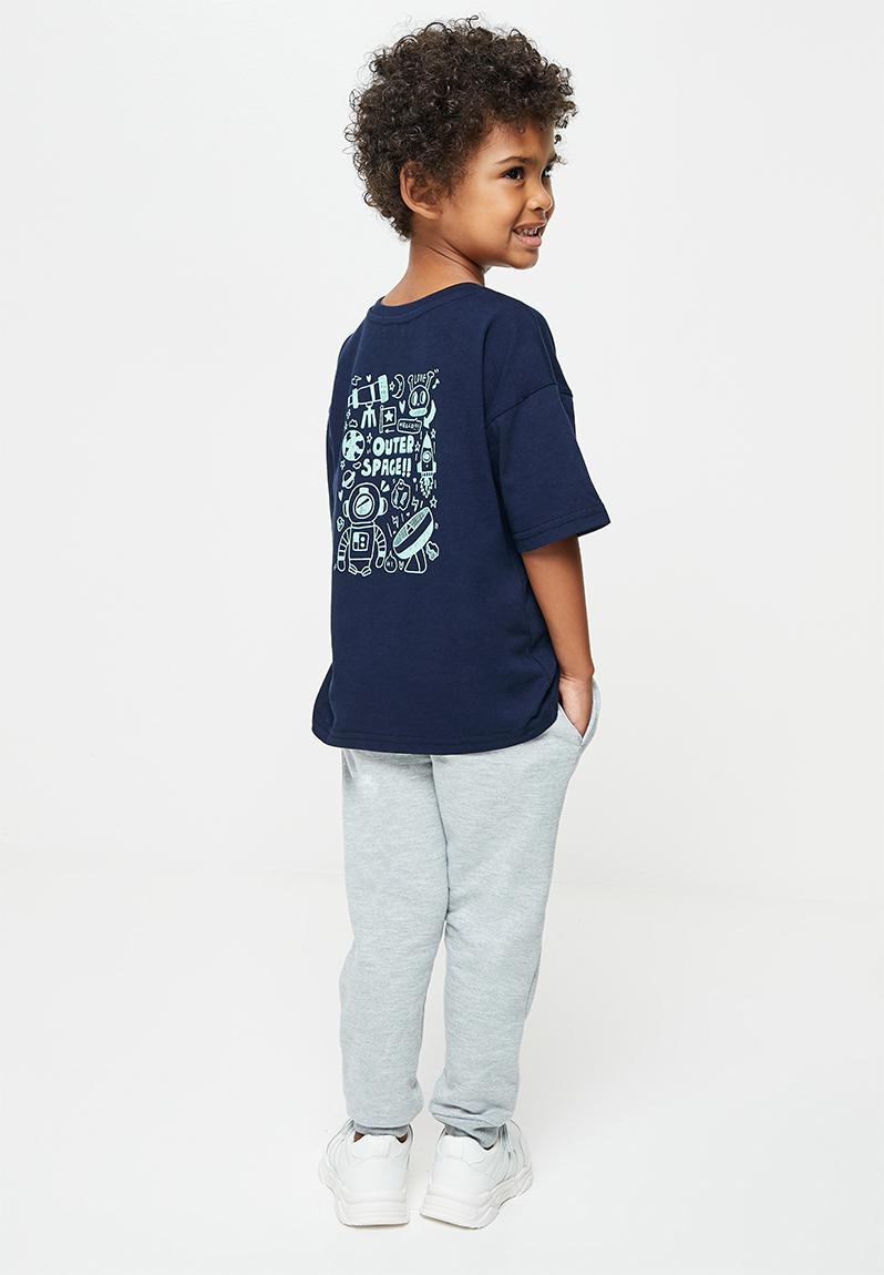 Younger boys oversized boxy tee - navy Superbalist Kids Tops ...