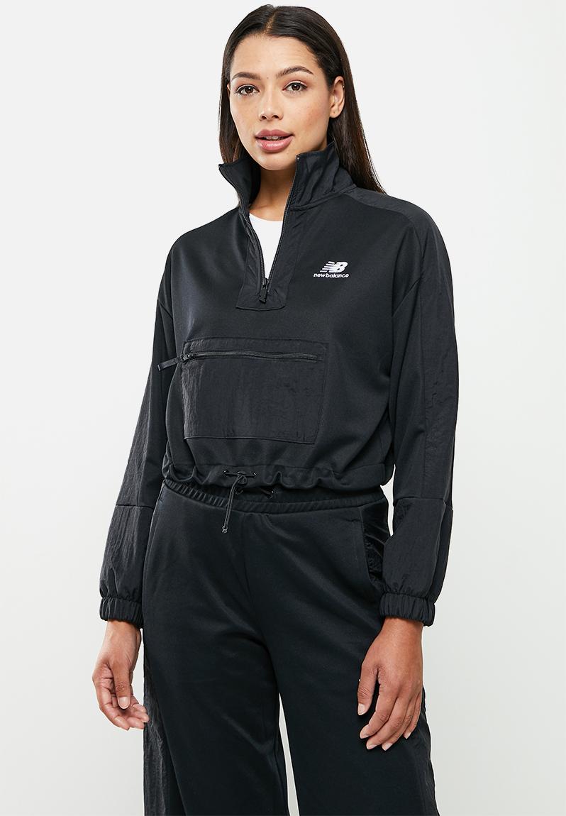 Athletics amplified qtr zip - black New Balance Hoodies, Sweats ...