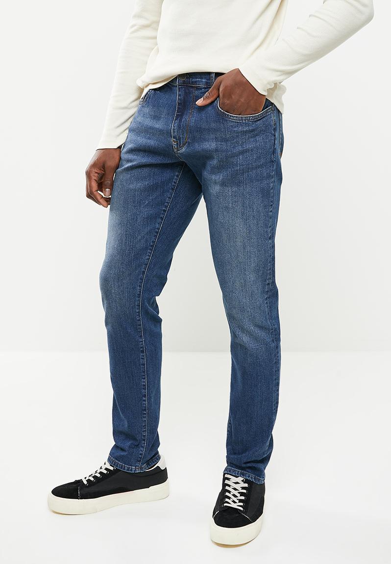 Straight leg jeans - stone wash