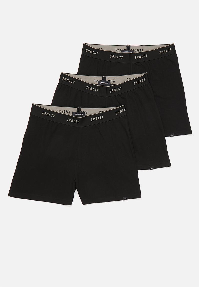 3 pack kris knit boxers ttb - black x3