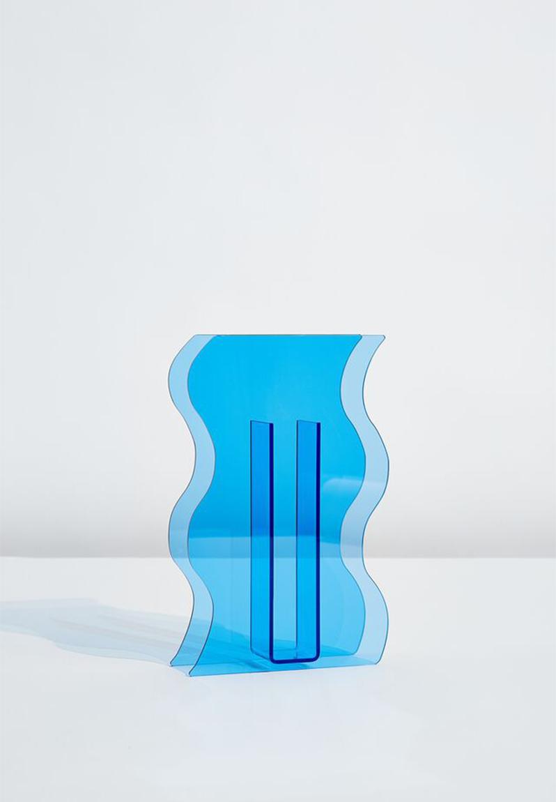 Acrylic vase - clear blue wave Typo Decor Accessories | Superbalist.com