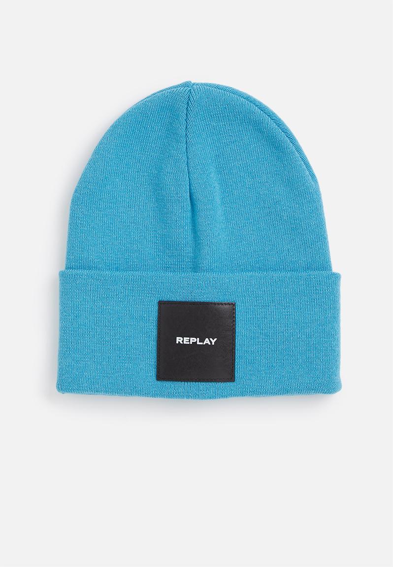 Logo beanie - blue Replay Headwear | Superbalist.com