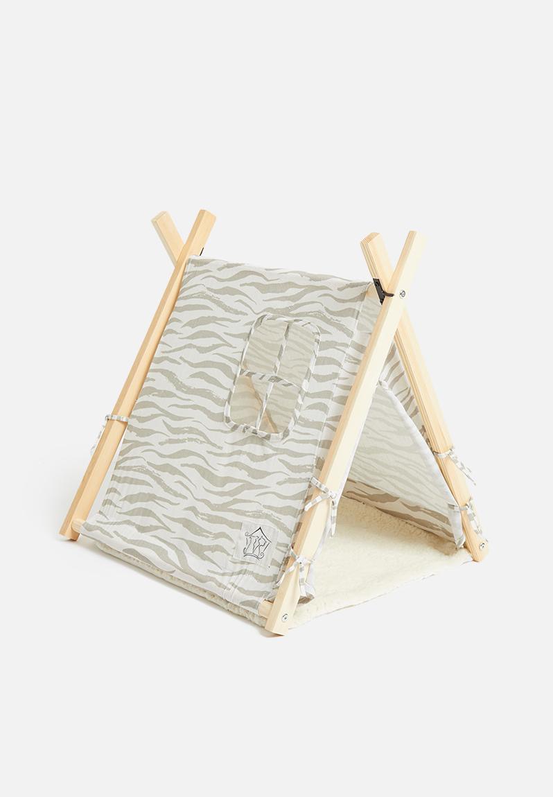 Pet tent - zebra print