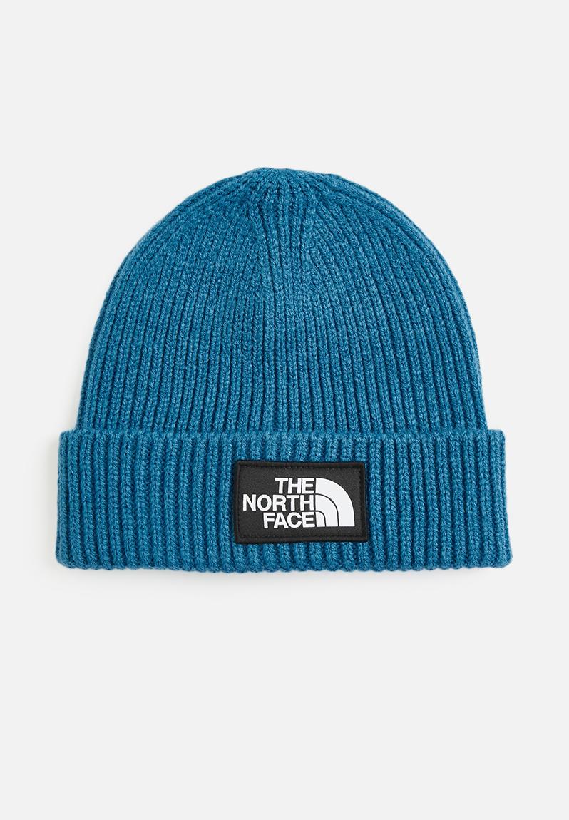 logo box cuffed beanie - banff blue The North Face Headwear ...