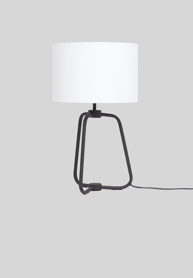 Logan table lamp - black & white