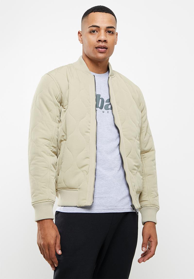 Urban nylon blend quilted bomber - urban chic
