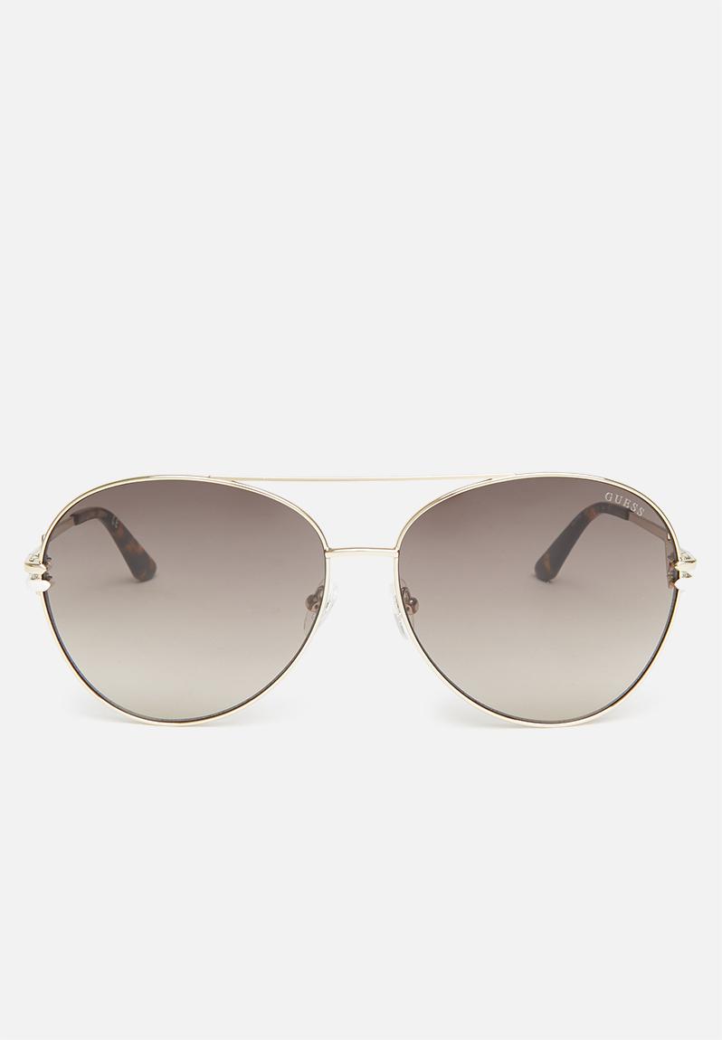 Guess gu7735-32f64 - gold/gradient brown Guess Sun Eyewear ...