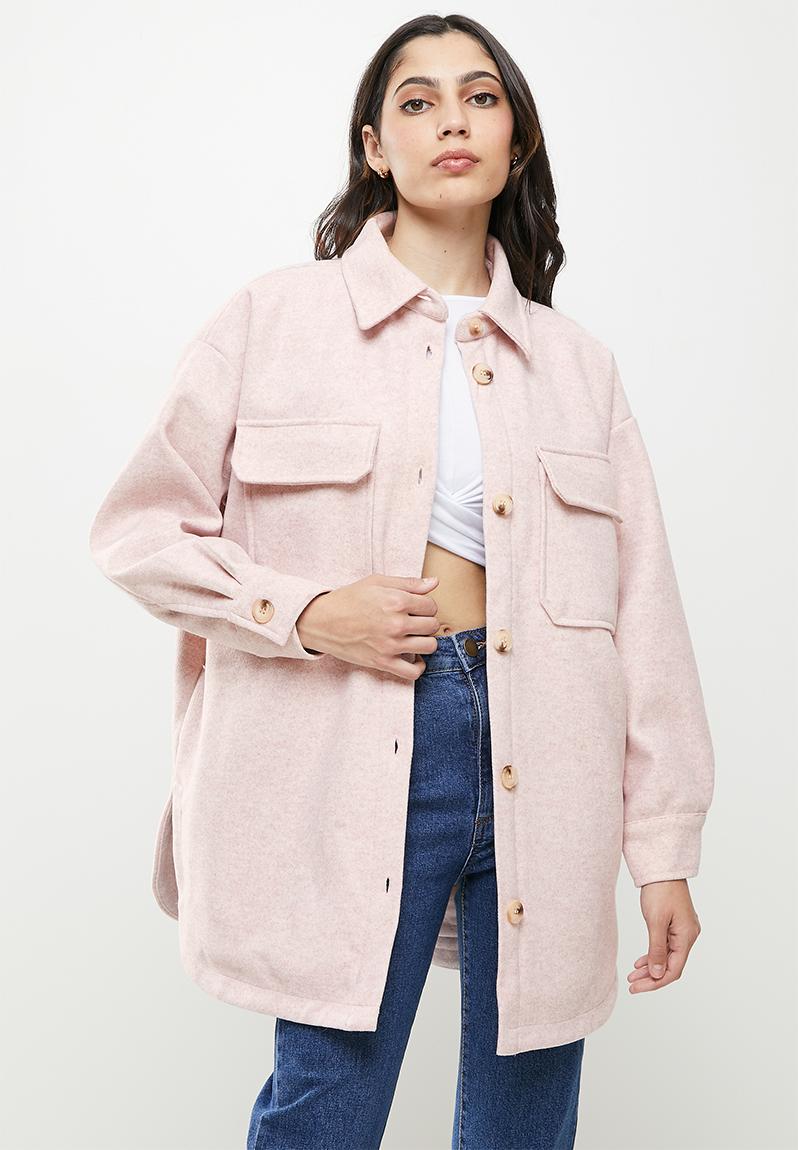 Buttoned long jacket - powder pink Koton Jackets | Superbalist.com