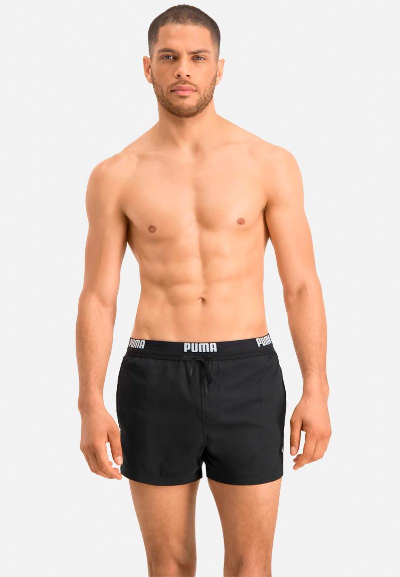 Puma swim men logo short length swim shorts 1p - black