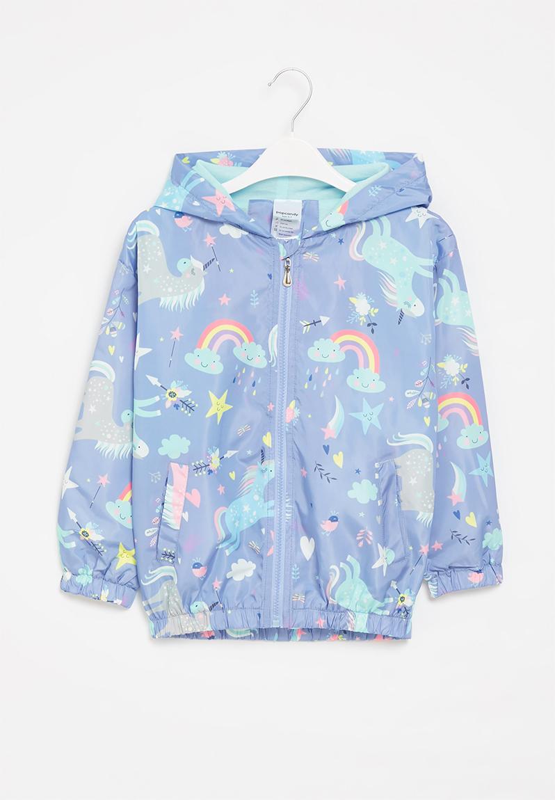 Girls printed hooded jacket - blue POP CANDY Jackets & Knitwear ...