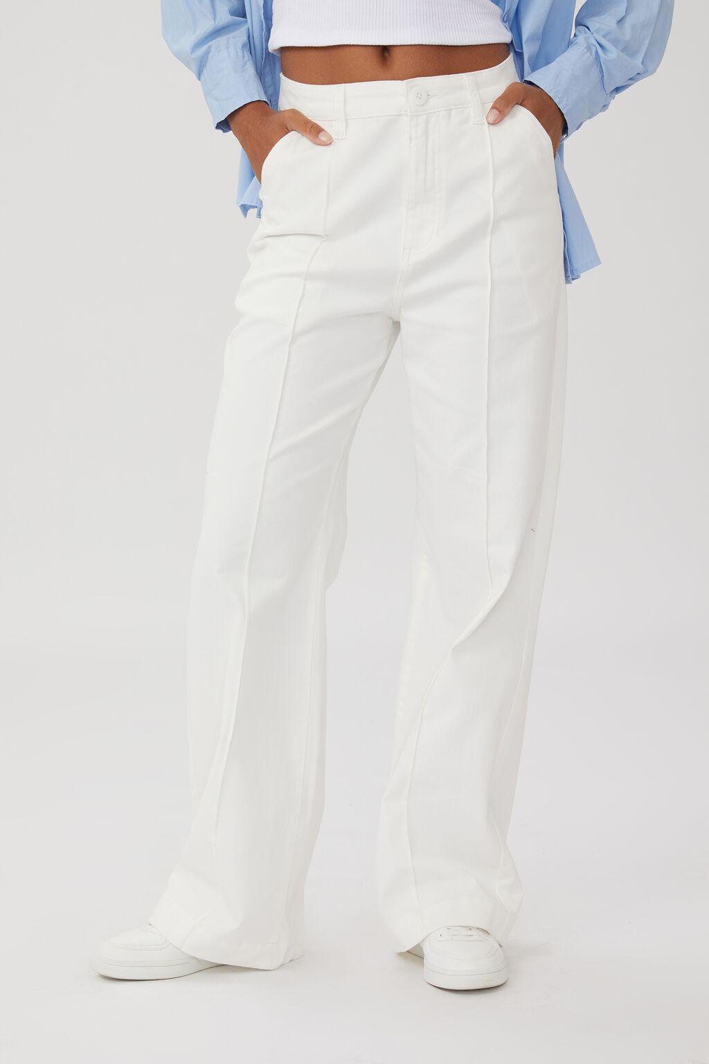Carter wide leg pant - chalk white Cotton On Trousers | Superbalist.com