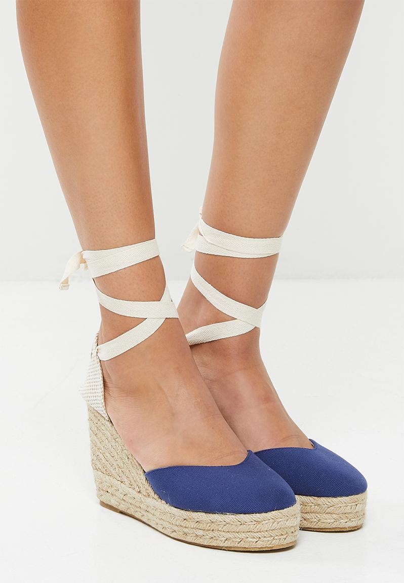 Shelly espadrille wedge - navy