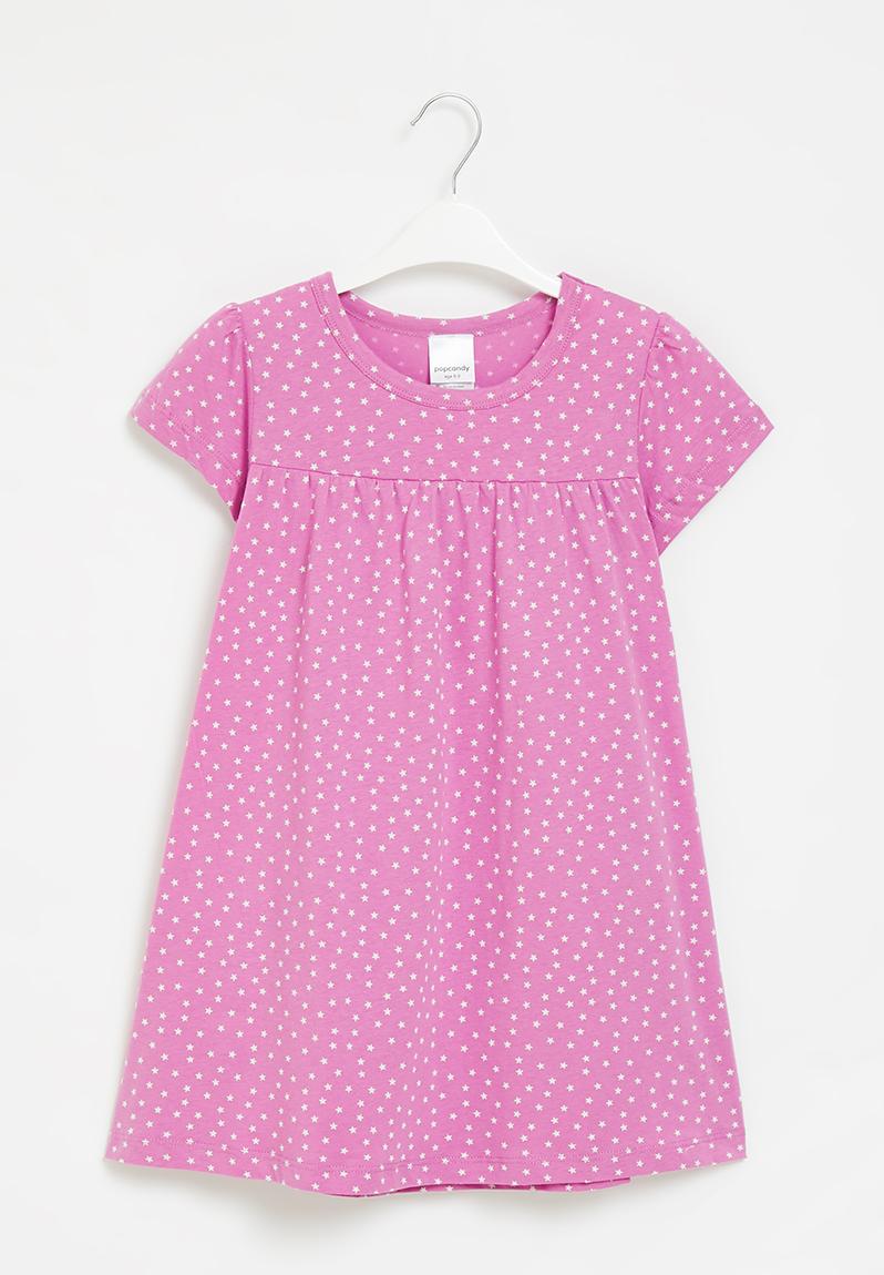 Girls star print dress - purple POP CANDY Dresses & Skirts ...