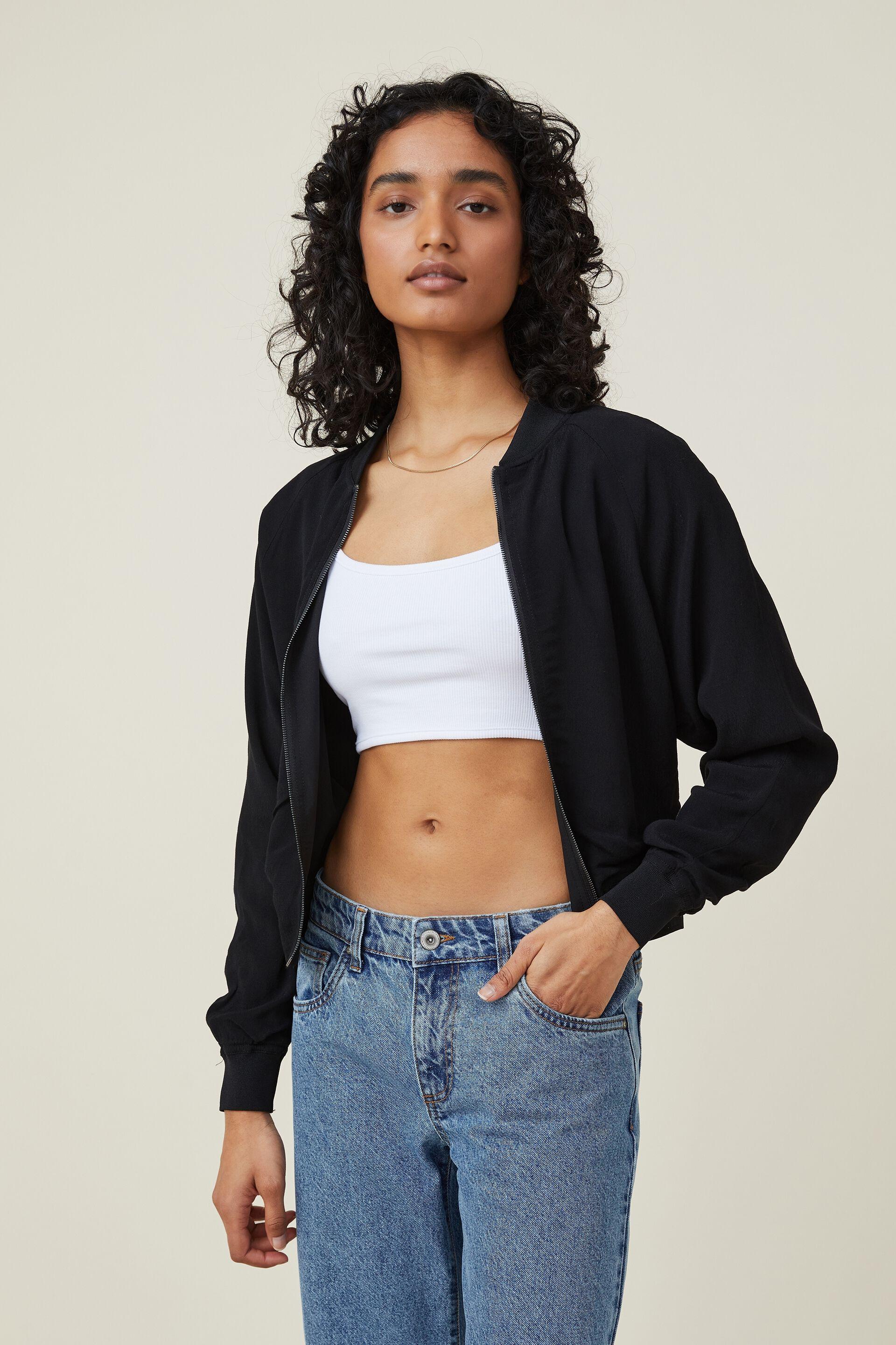 Lightweight drape bomber jacket - black Cotton On Jackets | Superbalist.com