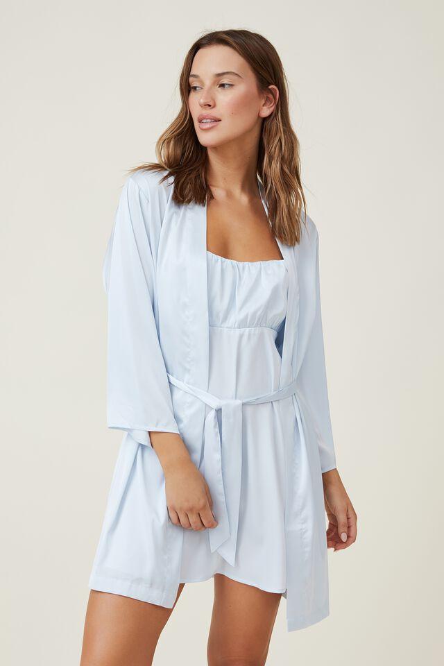 Bridal satin robe - country air