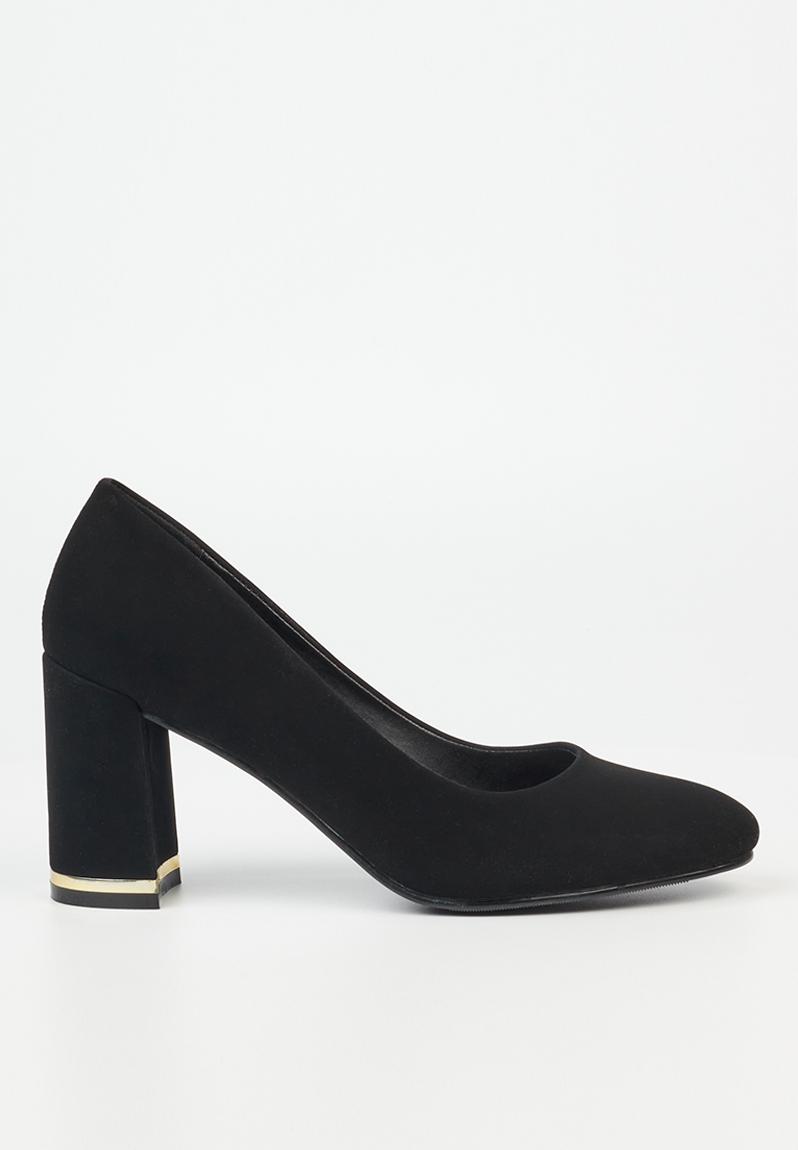 Kiara 1 court block heel - black