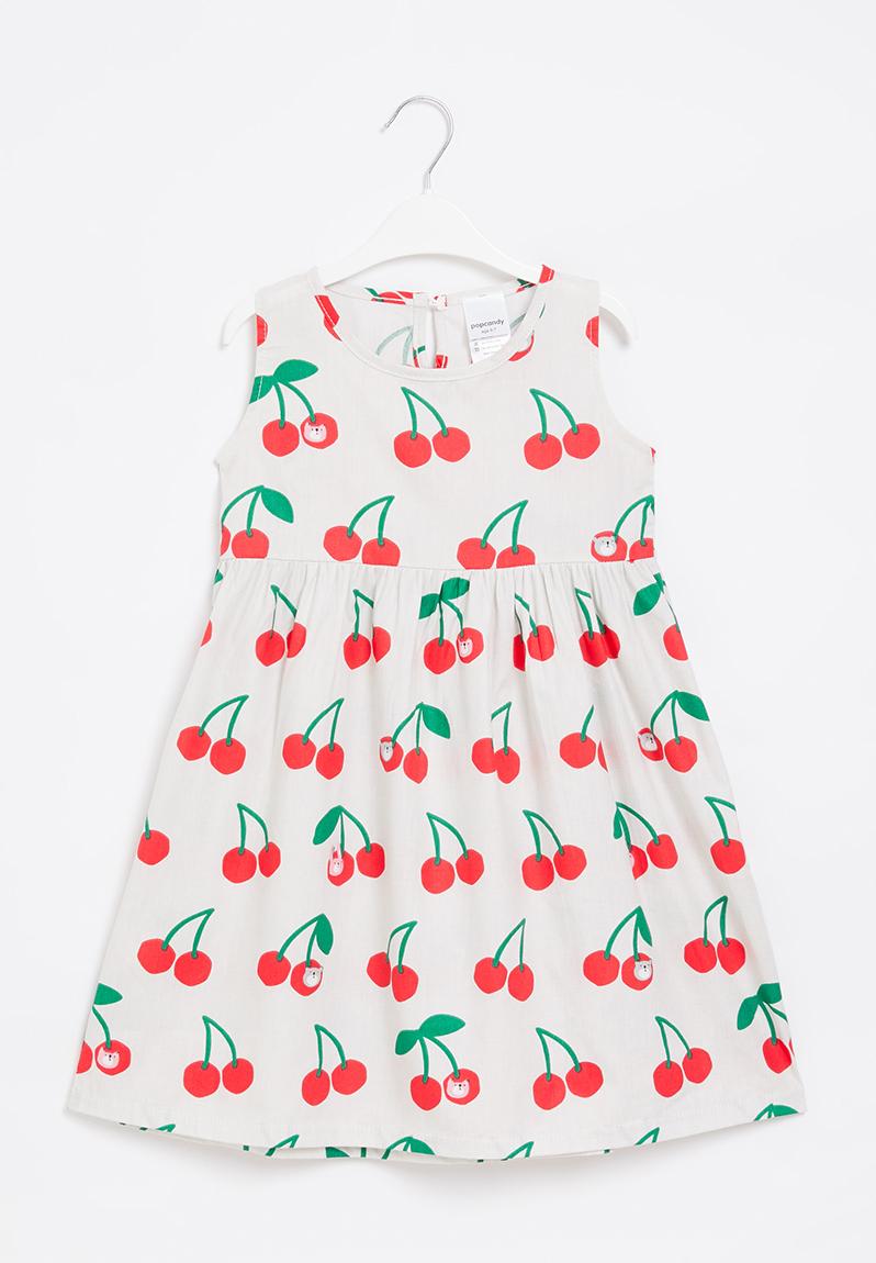 Girls cherry dress - multi