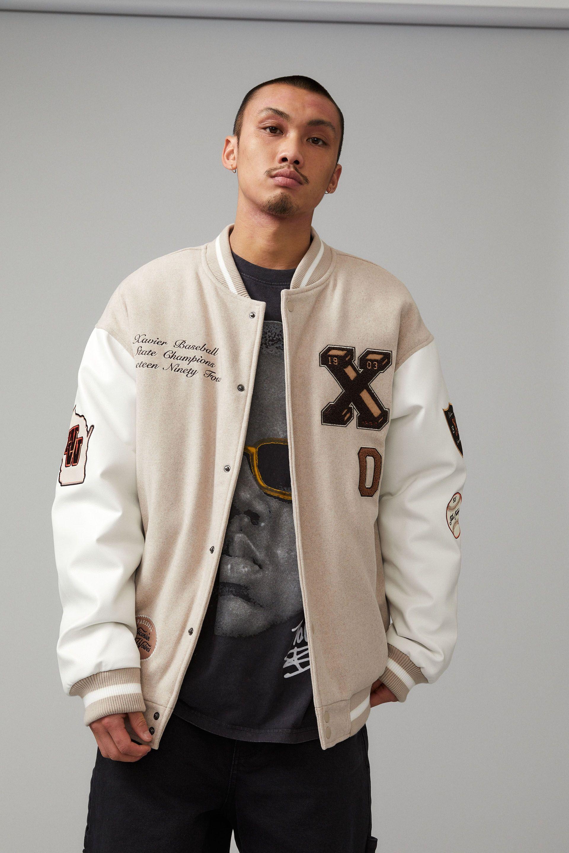 Varsity Jacket Xaiver Baseball beige Factorie Jackets Superbalist