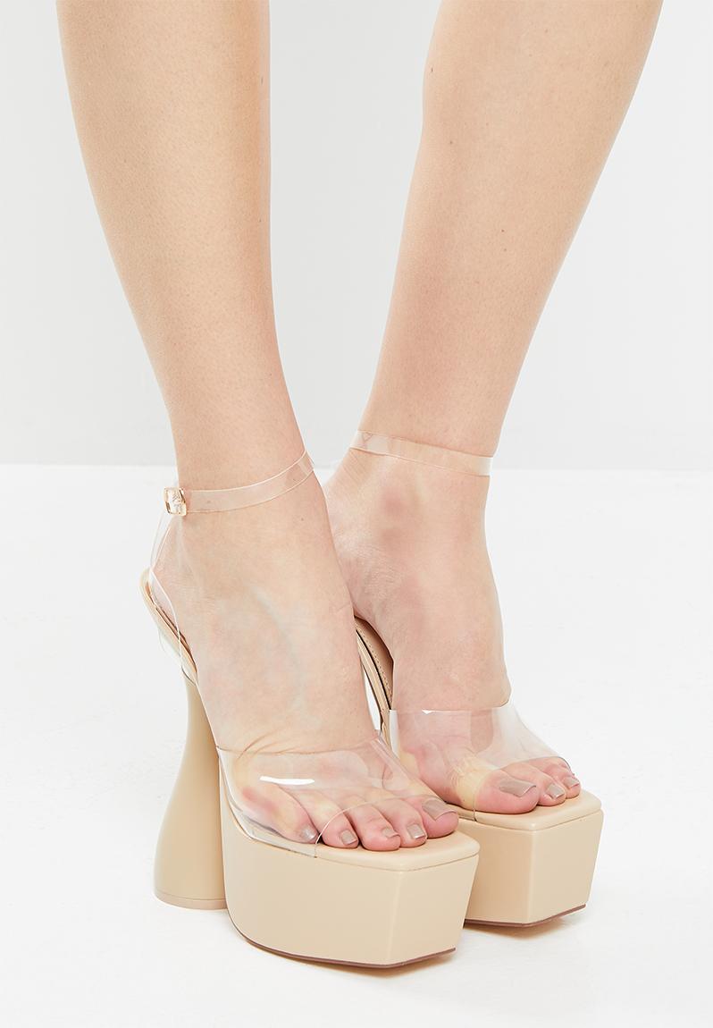 Alnika cylinder platform heel - beige