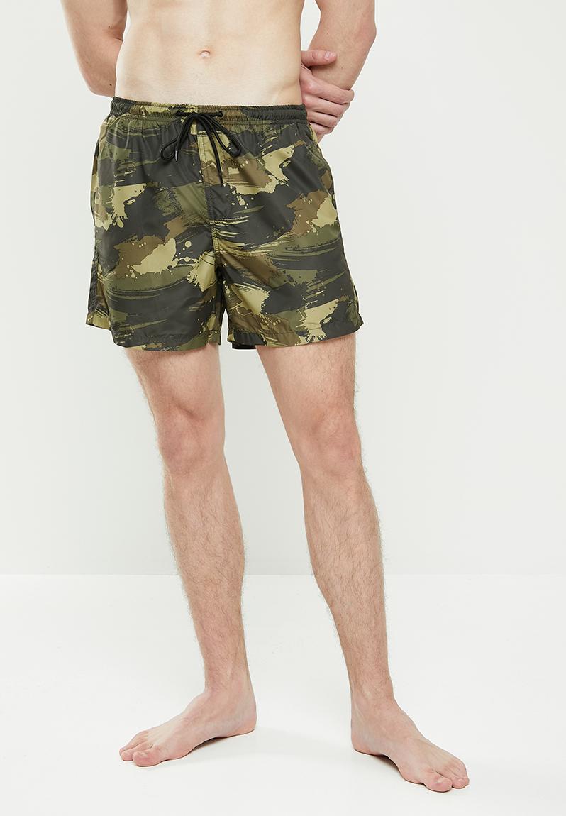 Msrt-cody - khaki camo print Brave Soul Swimwear | Superbalist.com